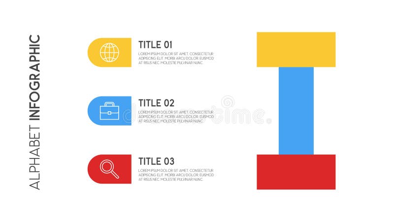 Letter I Vector Alphabet and Other Elements for Infographics Stock ...
