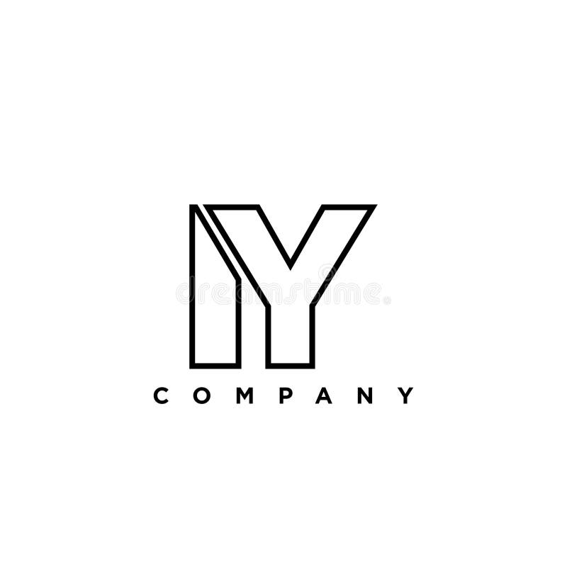 Letter I and Y, IY Logo Design Template. Minimal Monogram Initial Based ...
