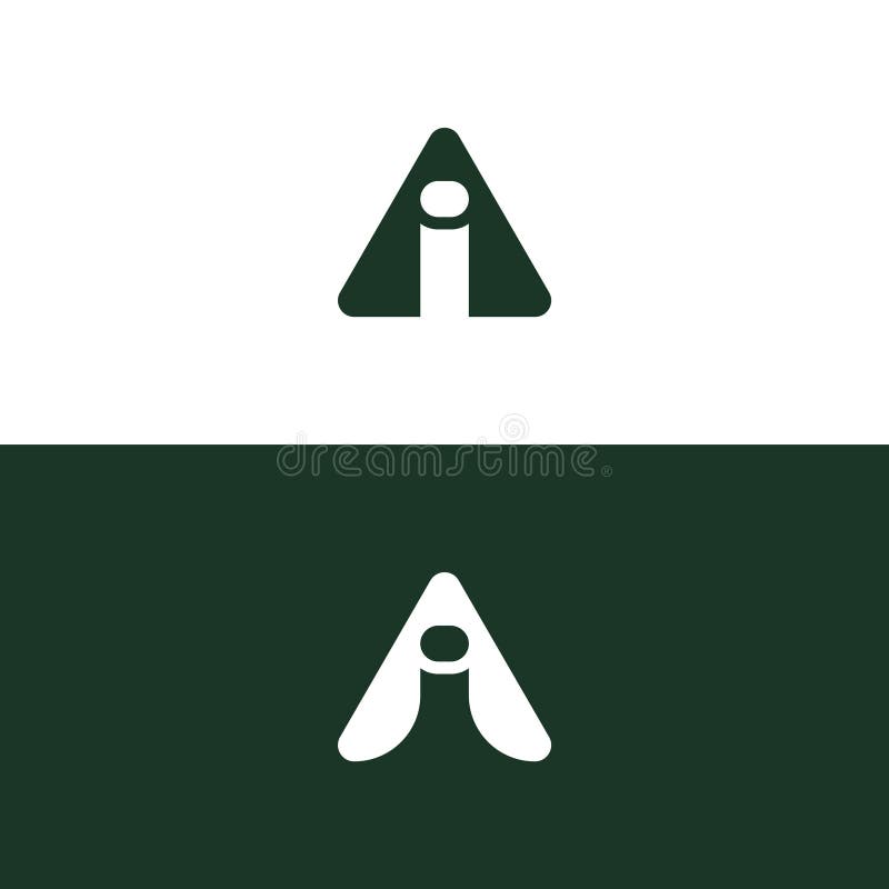 Letter Ia and Ai Logo Design Vector Template. Initial Letter AI Logo ...