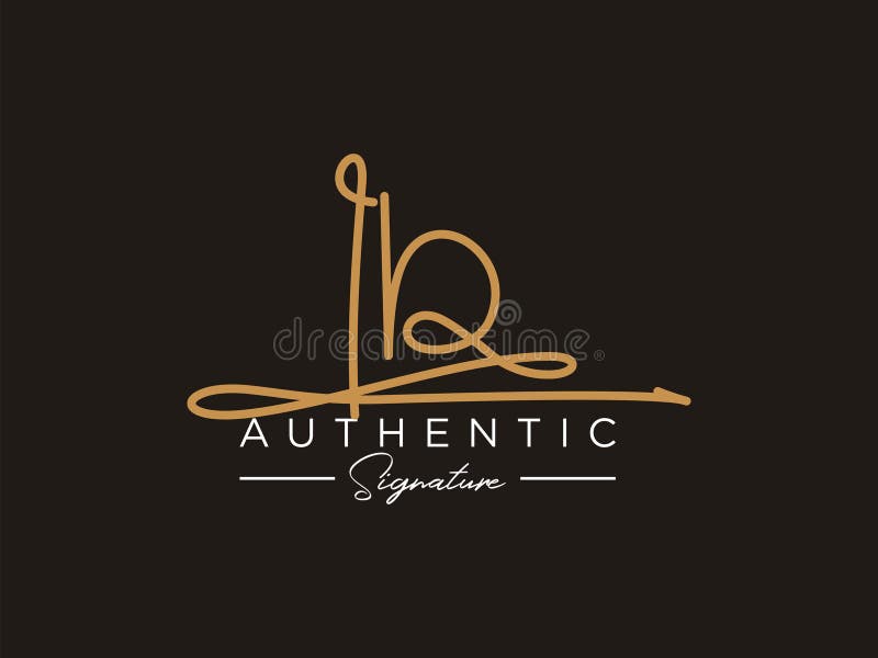 Letter IB Signature Logo Template Vector Stock Vector - Illustration of ...