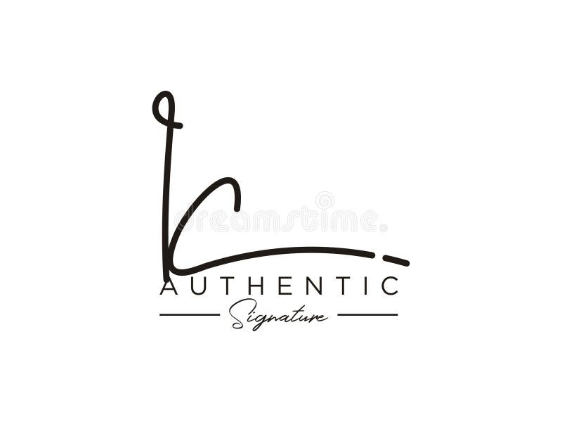 Letter IC Signature Logo Template Vector Stock Vector - Illustration of ...