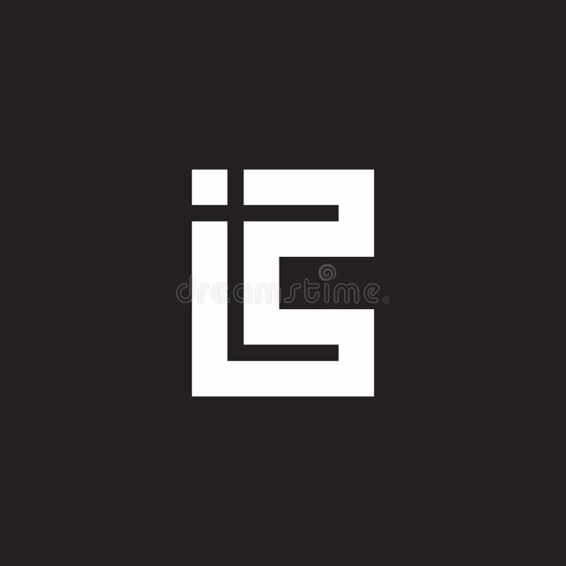 Letter Ic Stripes Linear Geometric Logo Vector Stock Vector ...