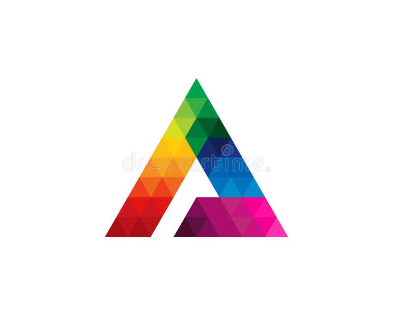 Letter a Icon Logo Design Element Stock Vector - Illustration of ...