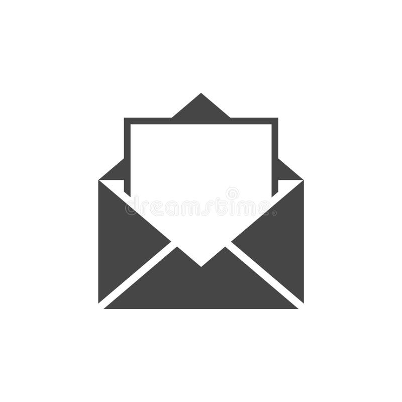 Letter icon stock vector. Illustration of cards, documents - 99569051