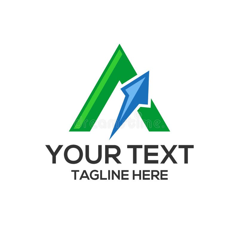 Letter a Icon Vector Logo Element Stock Vector - Illustration of ...