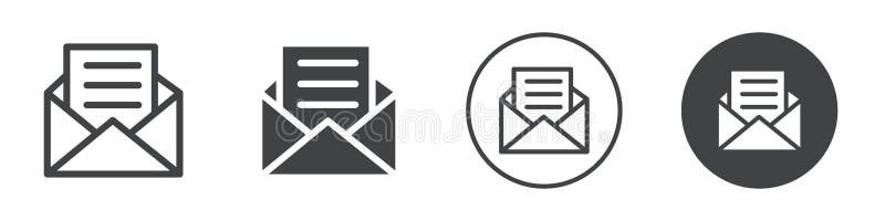 Letter Icon Vector Logo Outline Stock Vector - Illustration of ...