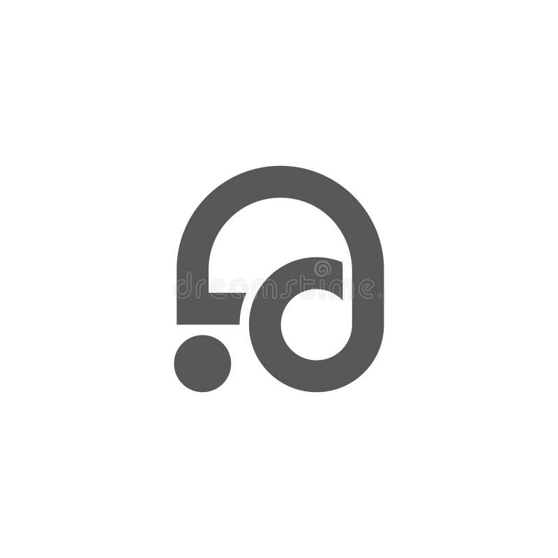 Letter Id Abstract Loop Simple Geometric Logo Vector Stock Vector ...