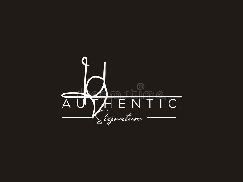 Letter ID Signature Logo Template Vector Stock Vector - Illustration of ...