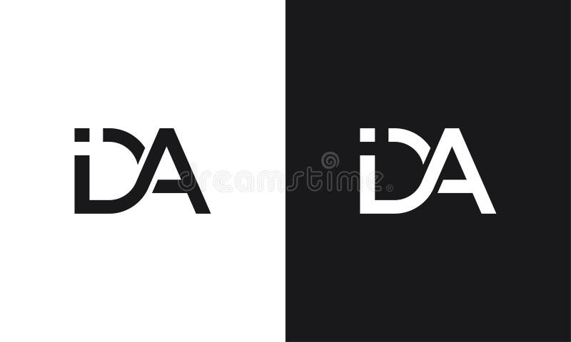 Letter IDA Font Logo Design Vector Template Stock Illustration ...