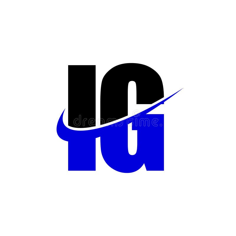 Letter IG Simple Monogram Logo Icon Design. Stock Vector - Illustration ...