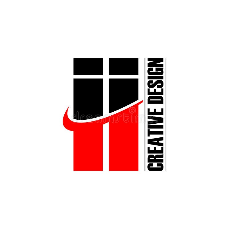 Letter II Simple Monogram Logo Icon Design. Stock Vector - Illustration ...