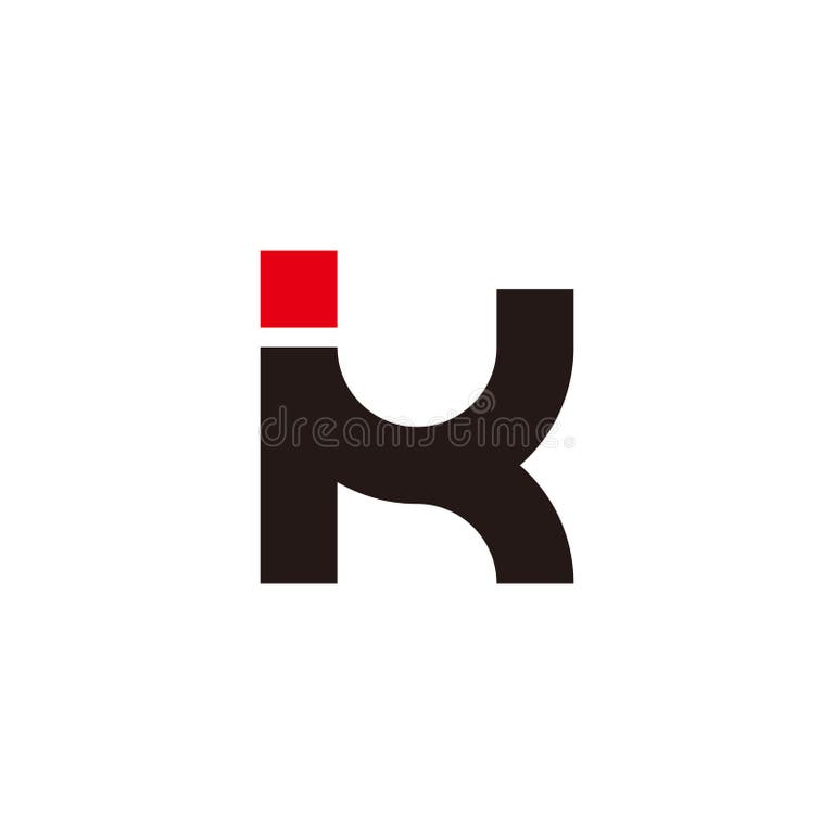 Letter Ik Simple Dot Colorful Logo Vector Stock Vector - Illustration ...