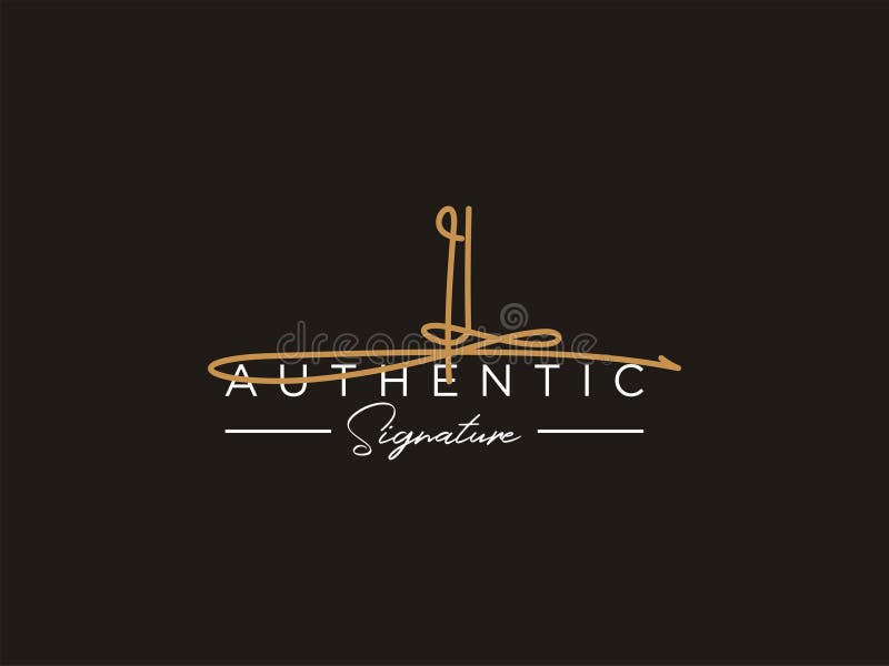 Letter IL Signature Logo Template Vector Stock Vector - Illustration of ...