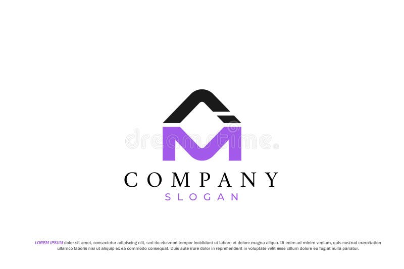 Letter Im or Mi Abstract Business Modern Minimalist Logo Stock ...