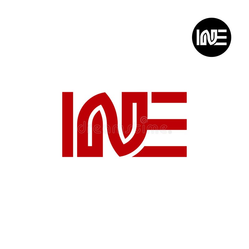 Letter INE Monogram Logo Design Stock Illustration - Illustration of ...