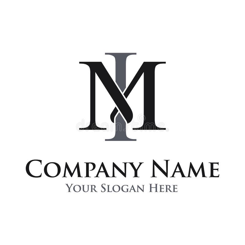 Letter Initial MI Vector Logo Template Stock Vector - Illustration of ...