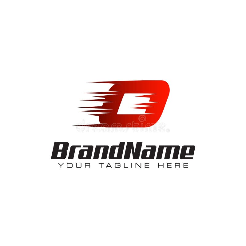 Letter Initial K Speed Logo Design Template Stock Vector - Illustration ...