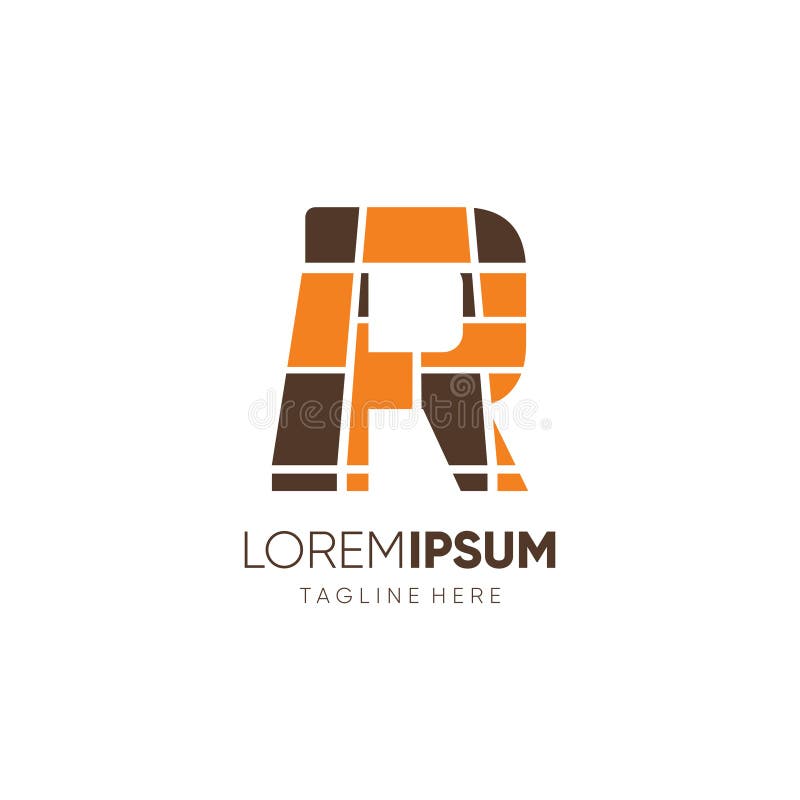 Letter Initial R Flooring Logo Design Vector Icon Graphic Emblem ...