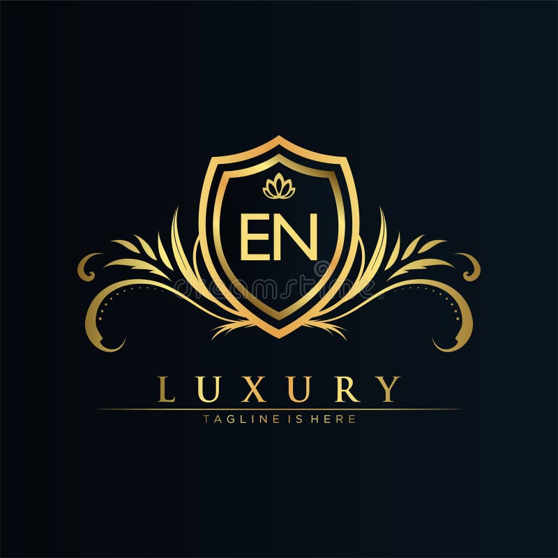 EN Letter Initial with Royal Template.elegant with Crown Logo Vector ...