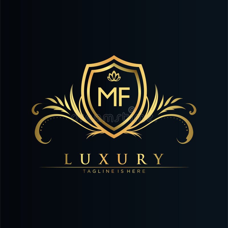 MF Letter Initial with Royal Template.elegant with Crown Logo Vector ...