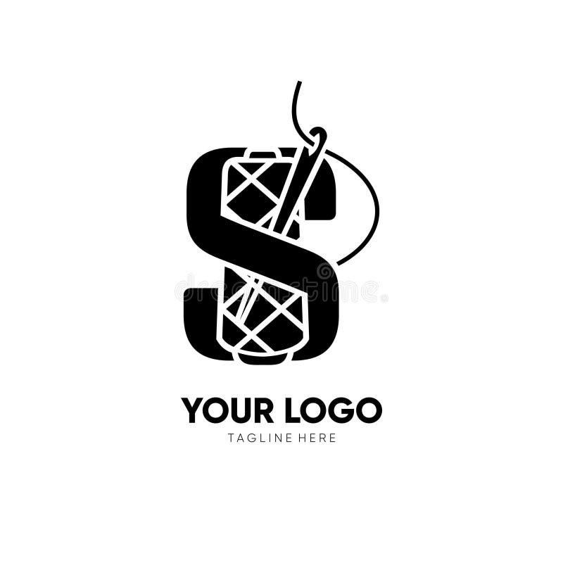 S Letter Logo Needle Creative Design Stock Illustrations – 18 S Letter ...