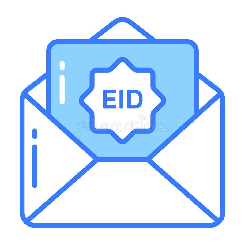 Letter Inside Envelope Showing Concept of Eid Greetings Letter in ...