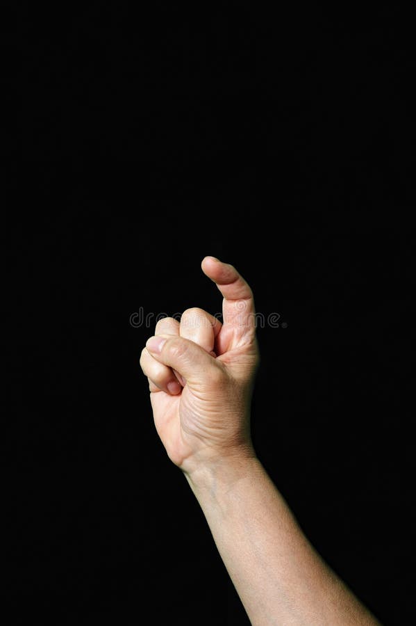 Letter T International Sign Language Dark Background International Sign ...