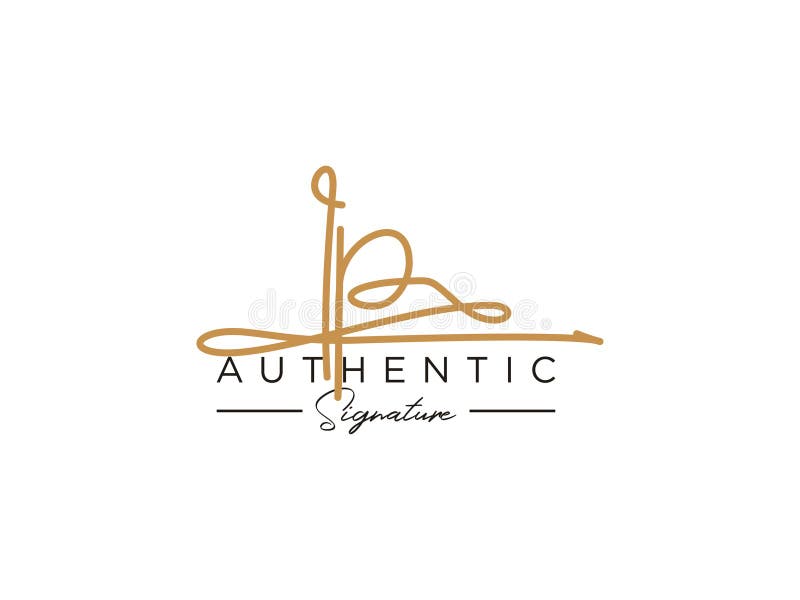 Letter IP Signature Logo Template Vector Stock Vector - Illustration of ...