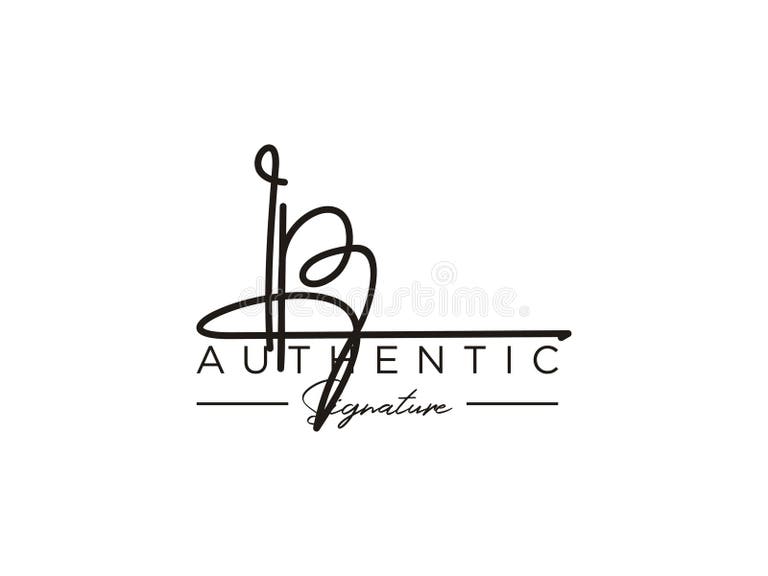 Letter IP Signature Logo Template Vector Stock Vector - Illustration of ...