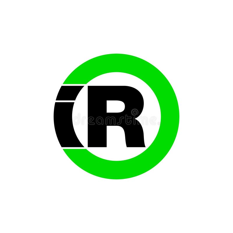 Letter IR Simple Monogram Logo Icon Design. Stock Vector - Illustration ...