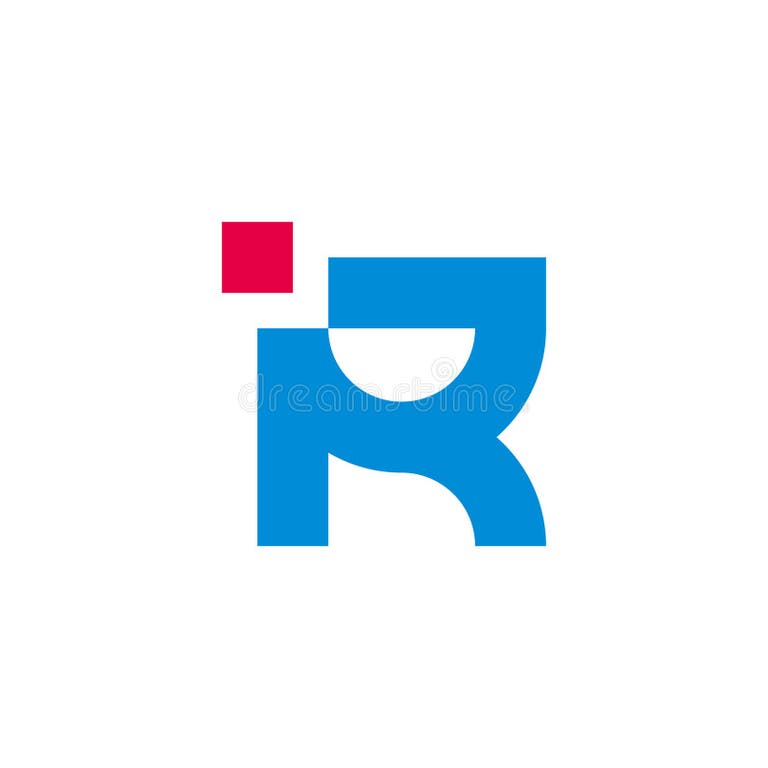 Letter Ir Simple Motion Dot Colorful Logo Vector Stock Vector ...