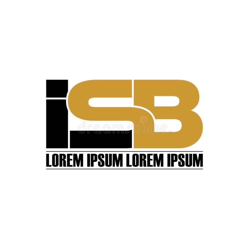 Letter ISB Simple Monogram Logo Icon Design. Stock Vector ...