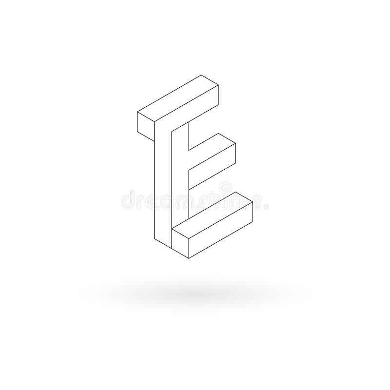 Letter Isometric Logo Design. Stock Vector - Illustration of management ...