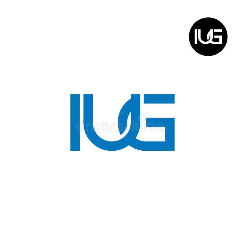 Letter IUG Monogram Logo Design Stock Vector - Illustration of monogram ...