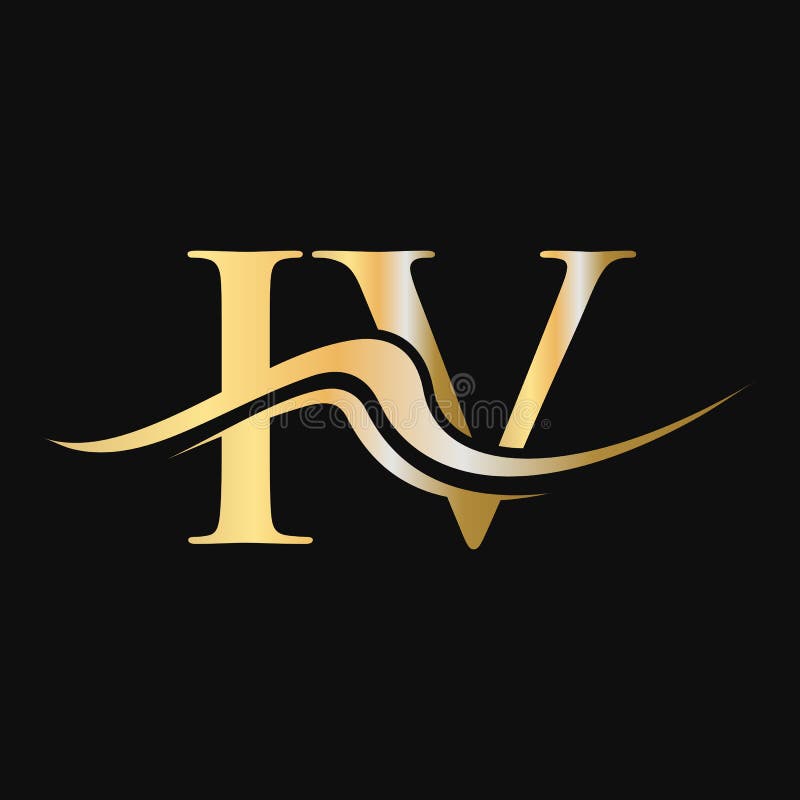 Letter IV Logo Design. Initial IV Logotype Template for Business and ...