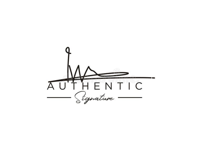 Iw Signature Logo Stock Illustrations – 186 Iw Signature Logo Stock ...