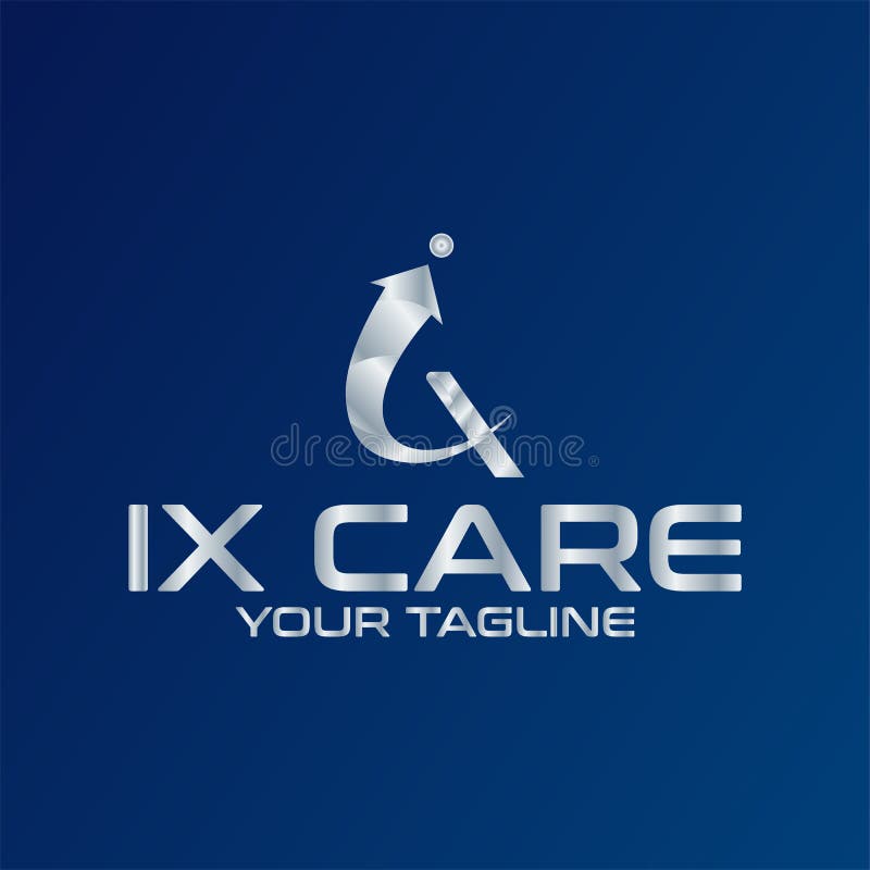 Letter IX Minimalistic Vector Logo Design Stock Vector - Illustration ...