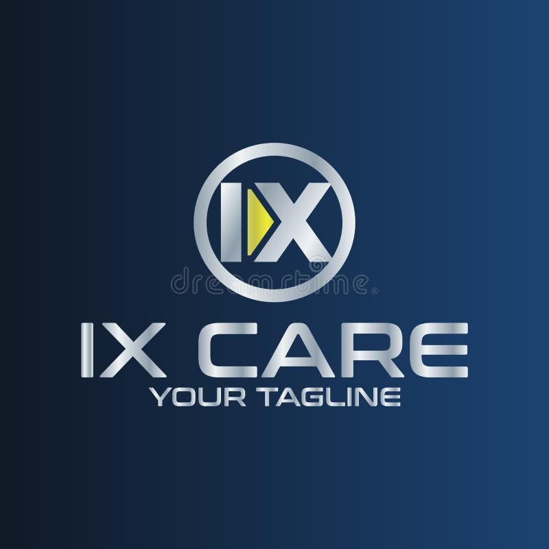 Letter IX Modern Logo Design Stock Vector - Illustration of card ...