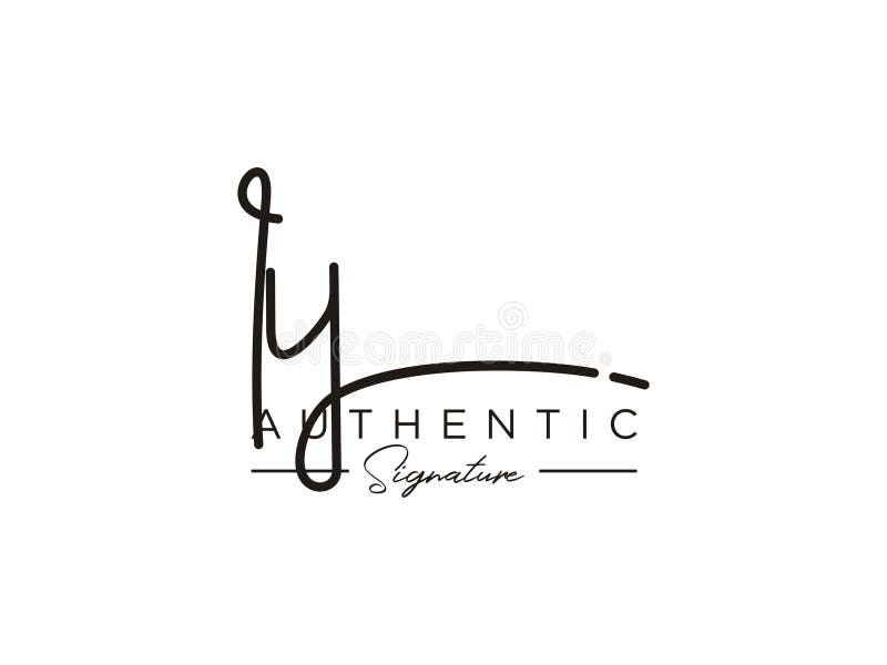 Letter IY Signature Logo Template Vector Stock Vector - Illustration of ...