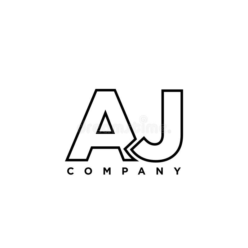 Letter a and J, AJ Logo Design Template. Minimal Monogram Initial Based ...