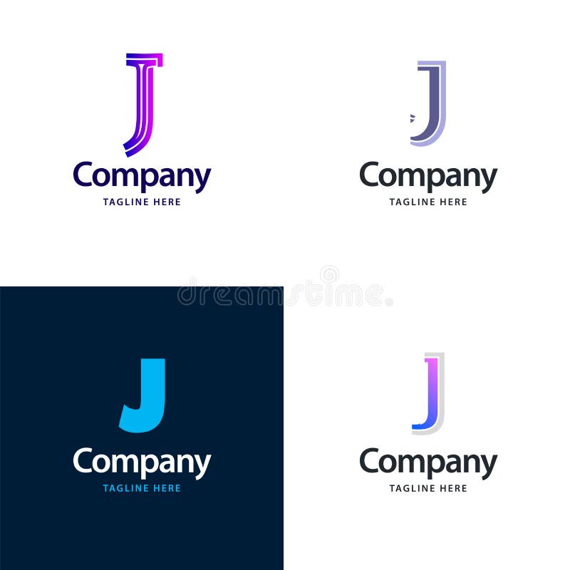 Letter J Big Logo Pack Design Creative Modern Logos Design for Your ...