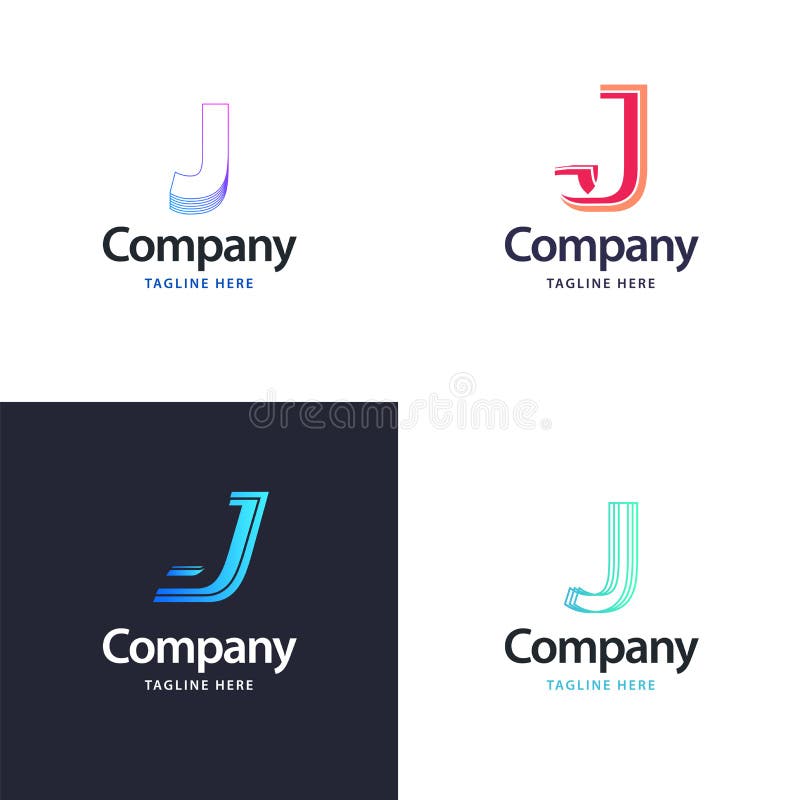 Letter J Big Logo Pack Design Creative Modern Logos Design for Your ...