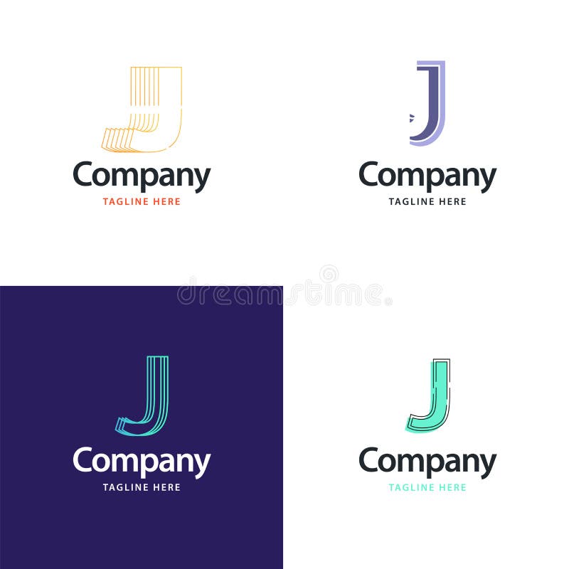 Letter J Big Logo Pack Design Creative Modern Logos Design for Your ...