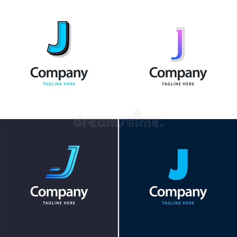 Letter J Big Logo Pack Design Creative Modern Logos Design for Your ...