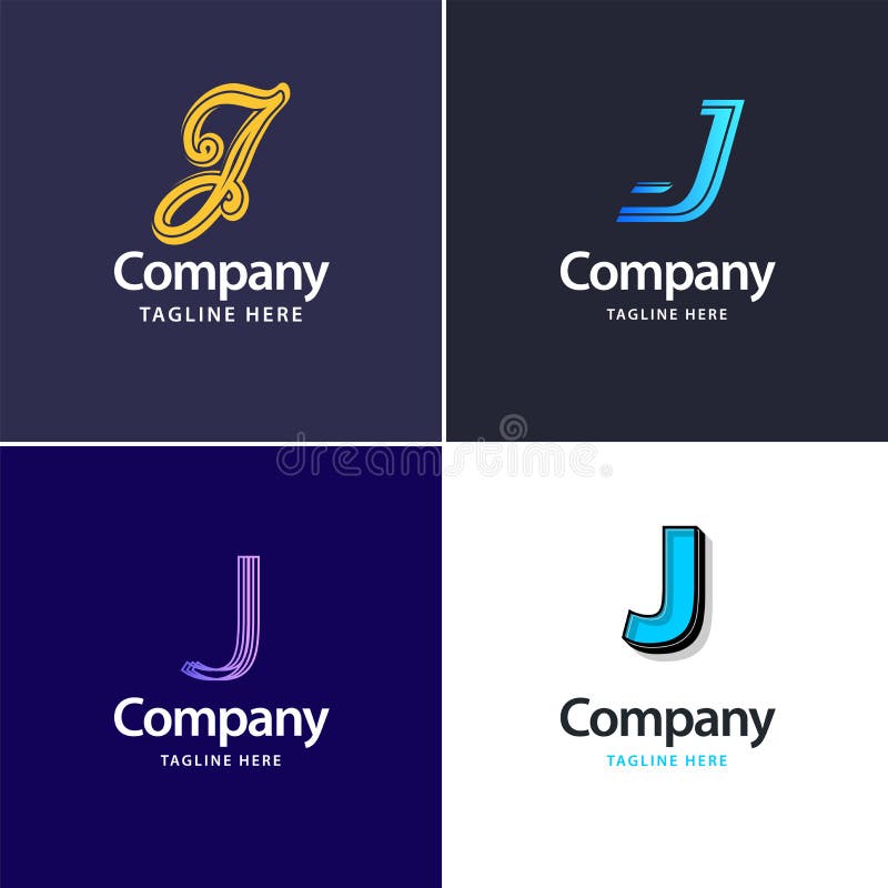 Letter J Big Logo Pack Design Creative Modern Logos Design for Your ...