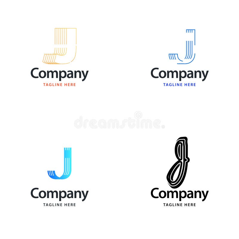 Letter J Big Logo Pack Design Creative Modern Logos Design for Your ...