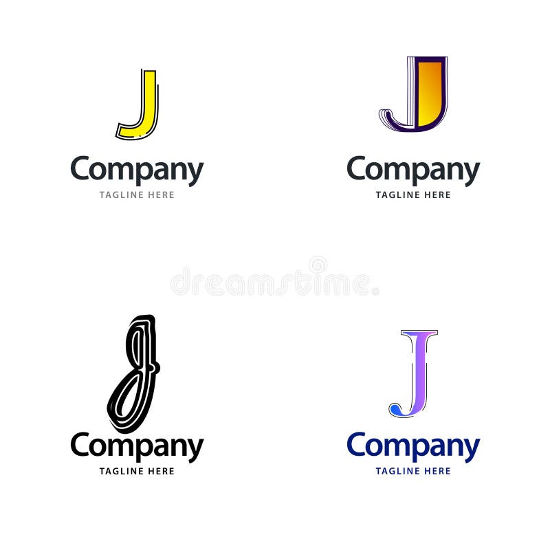 Letter J Big Logo Pack Design Creative Modern Logos Design for Your ...