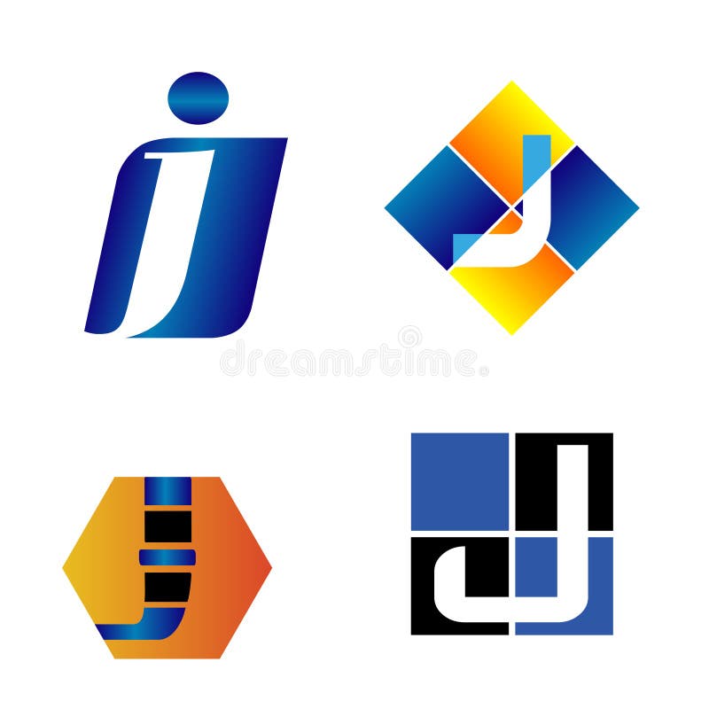 Letter J Company Logo Icon Template Set Stock Vector - Illustration of ... Letter J Company Logo Icon Template Set Stock Vector - Illustration of ...