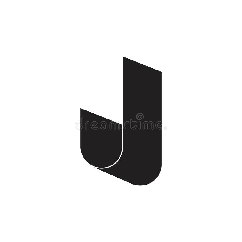 Letter J 3d Flat Geometric Logo Vector Stock Vector - Illustration of ...
