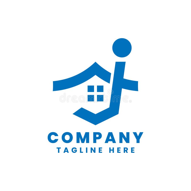 Letter j house logo design stock vector. Illustration of icon - 239893910